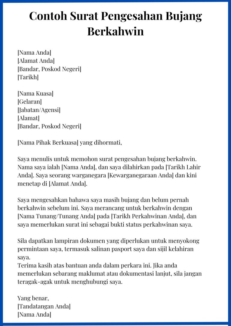 Surat Pengesahan Majikan | Format dan Contoh [ Semua Jenis ]