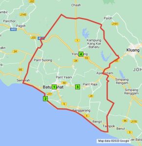 Peta Batu Pahat | Lokasi & Masakan Tempatan