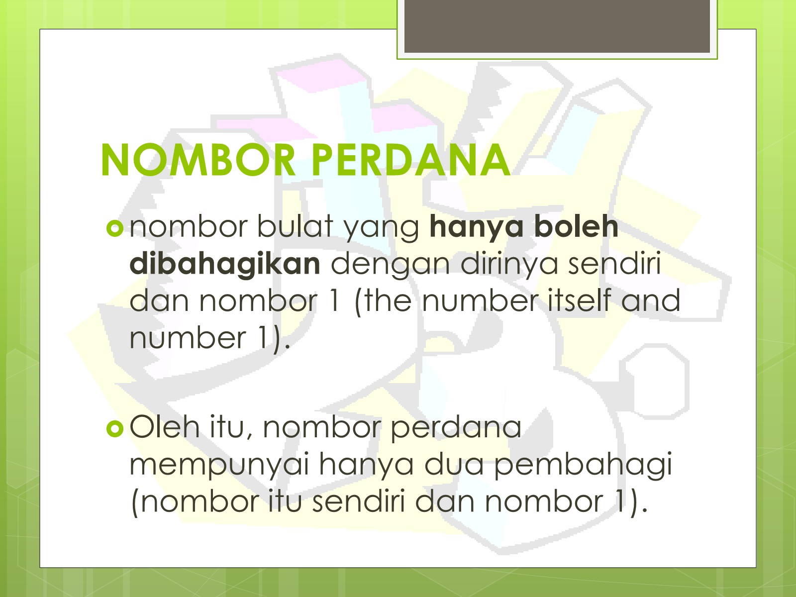 Nombor Perdana Tahun 6 Dan 5 | Divine Mathematics