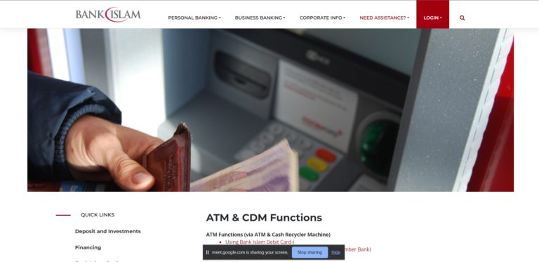 Bank Islam ATM Malaysia | Carilah Mesin Tunai Terdekat