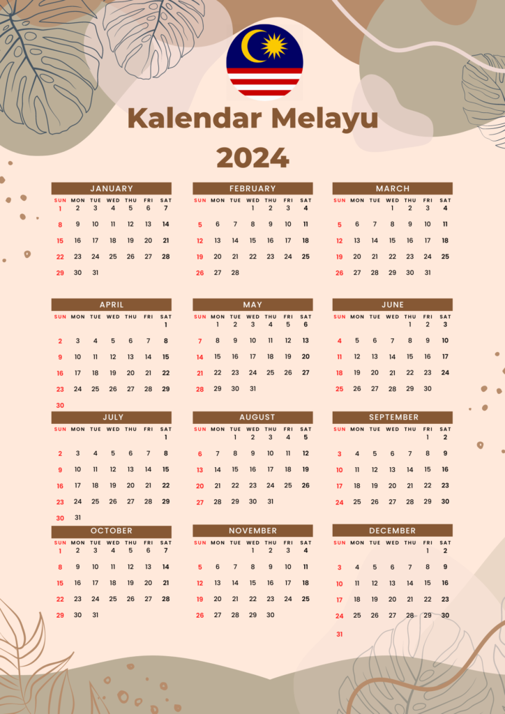 Kalendar Melayu 2024 Dengan Cuti Dan Tarikh Penting
