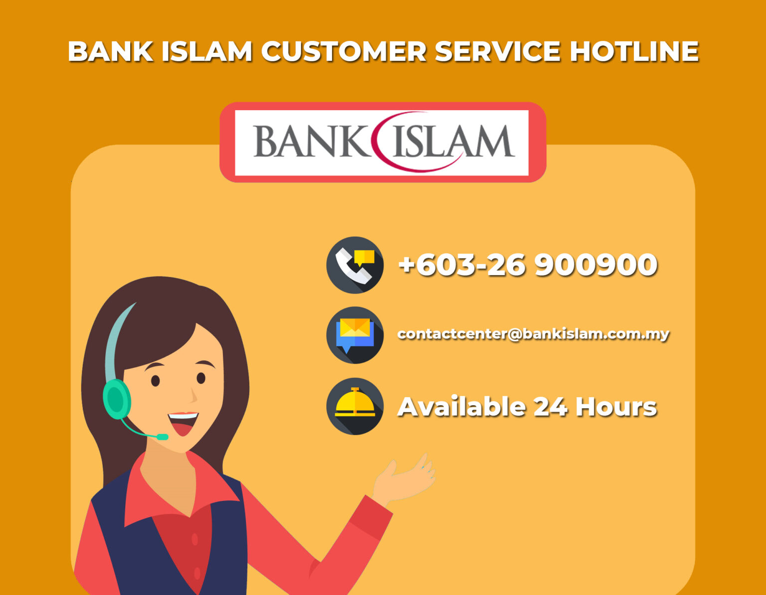 Perkhidmatan Pelanggan Bank Islam | E-mel, No telefon